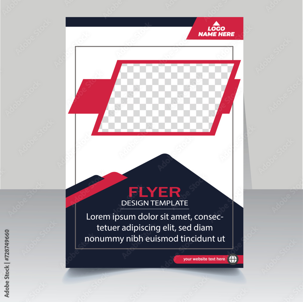 Brochure design, annual report, cover modern layout, poster, flyer vector template in A4 size ...