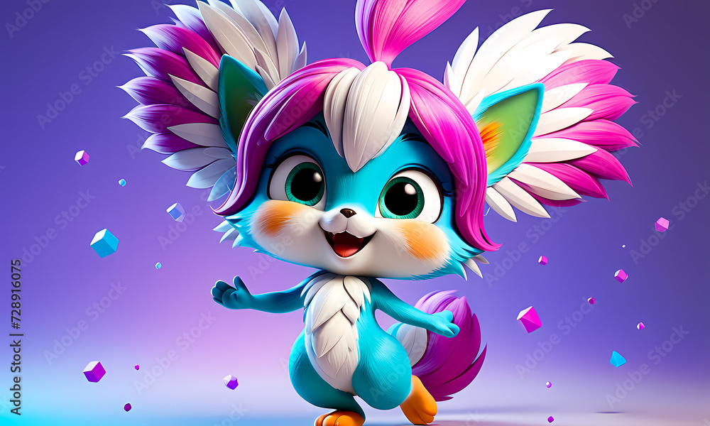 Cartoon 3d character, wallpaper for kids , cute cartoon character ...