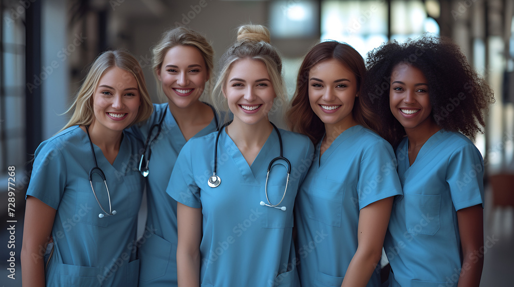 Nurses - nursing team - medical staff - nurse practitioner - profile ...