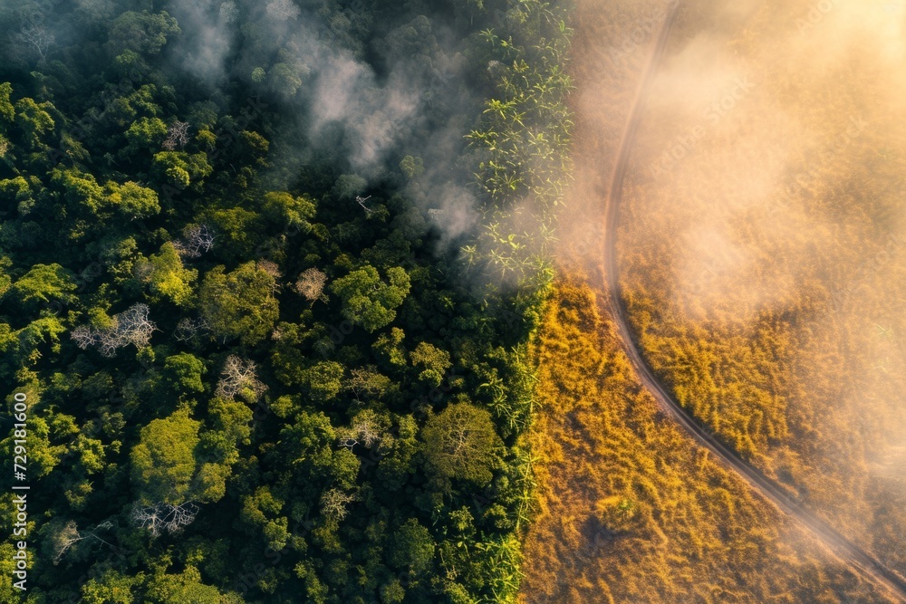 Amazon rainforest fire forest destruction deforestation ecological ...