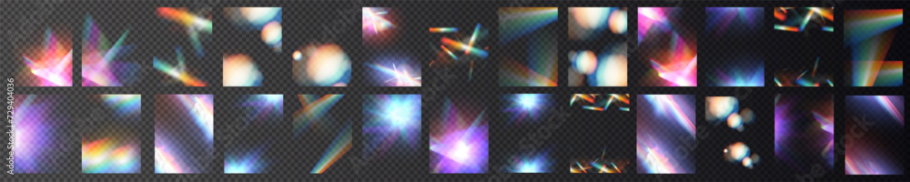 Crystal light glasses effect sparkle prism glare reflection effect ...