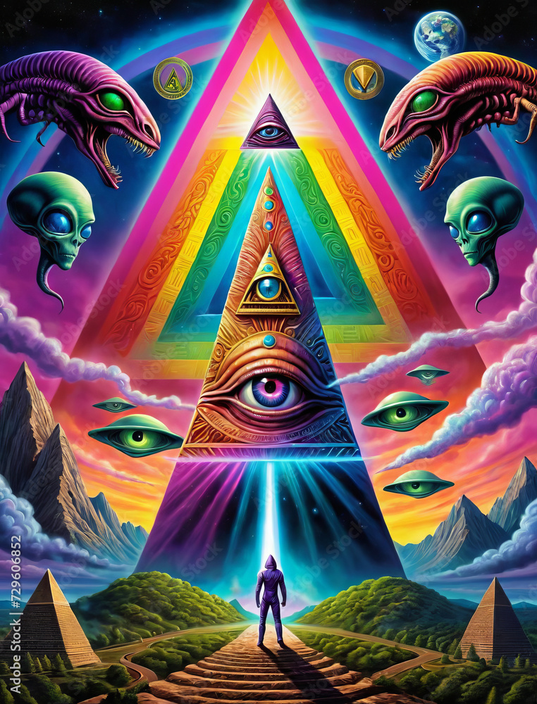 Eccentric Illuminati Mind Control Ritual with Alien Creatures and ...