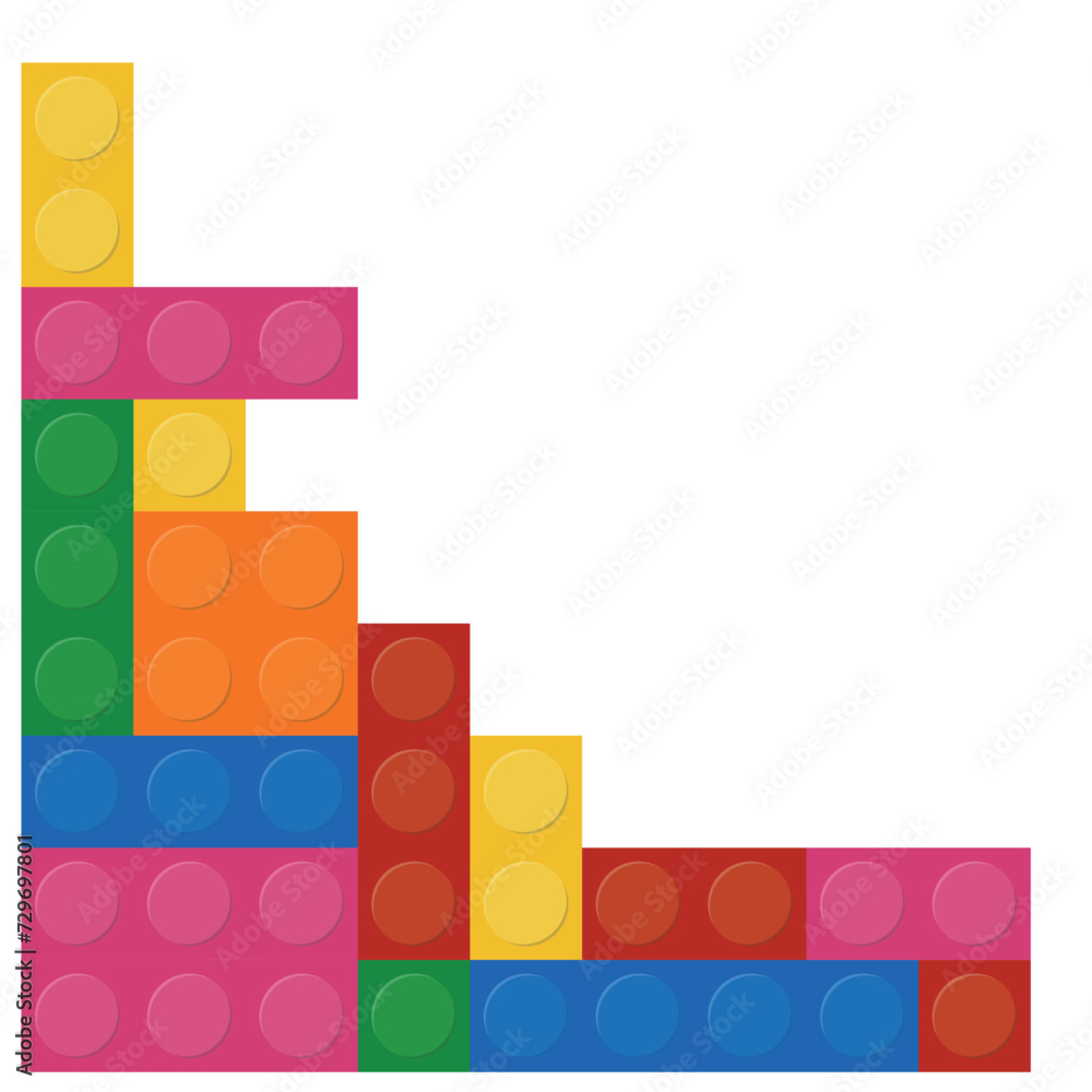 Border Corner Blocks Stock Vector | Adobe Stock