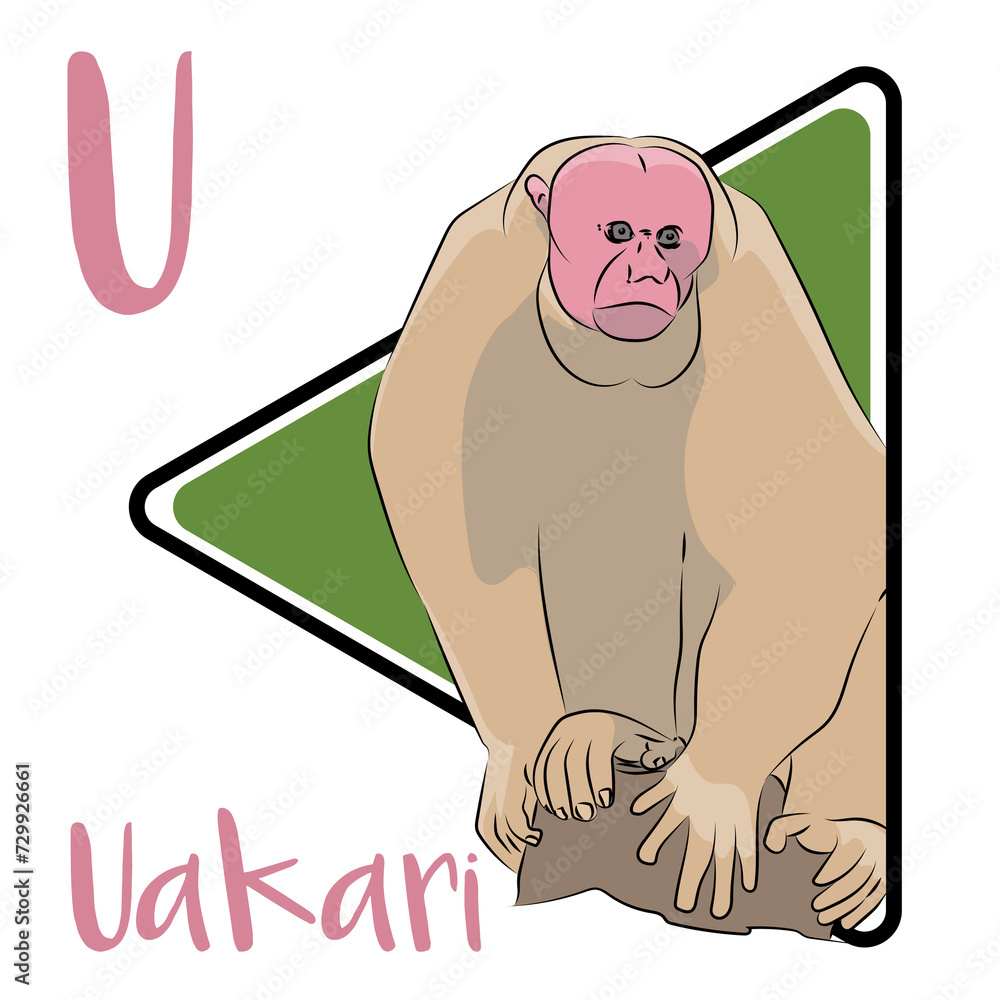 Uakari is a short-tailed South American monkey. Their bodies are ...