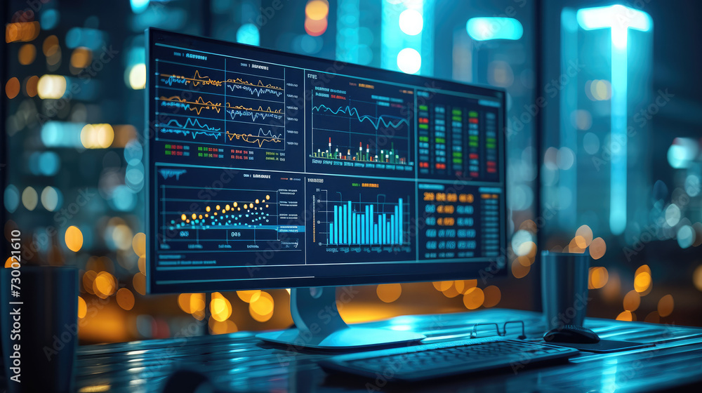 Intelligence and business analytics with key performance indicators ...