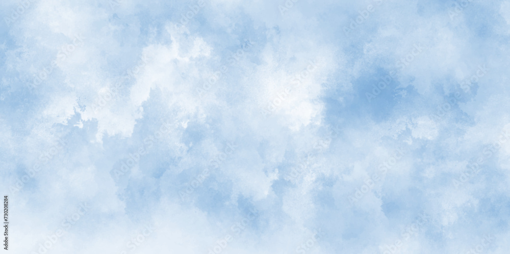 Watercolor illustration art marble painting abstract blue color texture ...