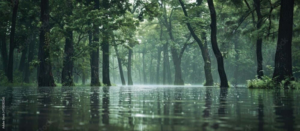 Heavy rain in the forest can lead to flooding due to pooling, overflowing rivers, and runoffs ...