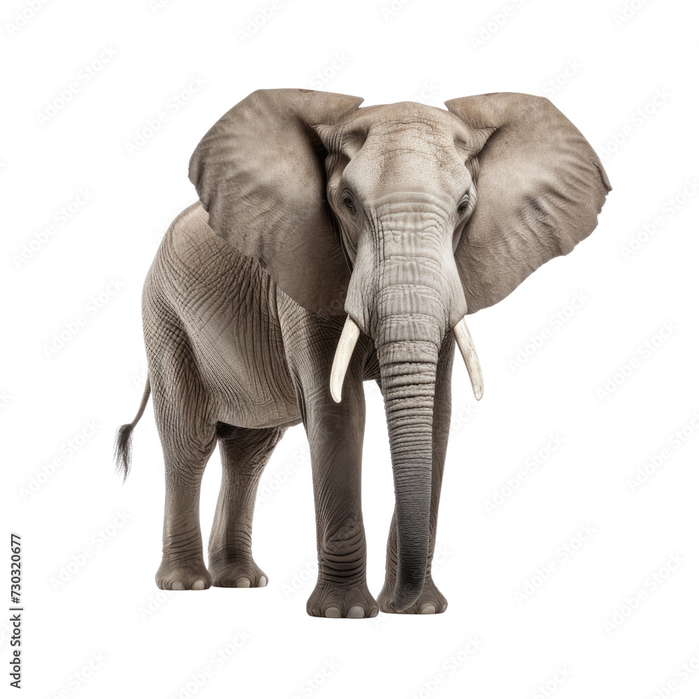 Elephant on transparent background Stock Photo | Adobe Stock