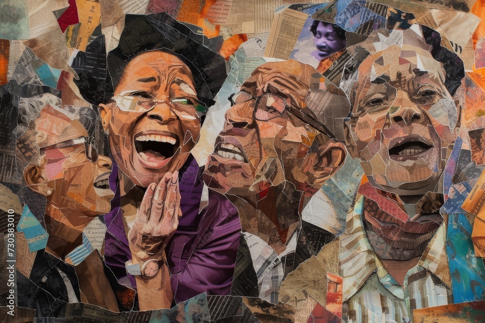 A vibrant visual masterpiece showcasing the pure joy and happiness that ...