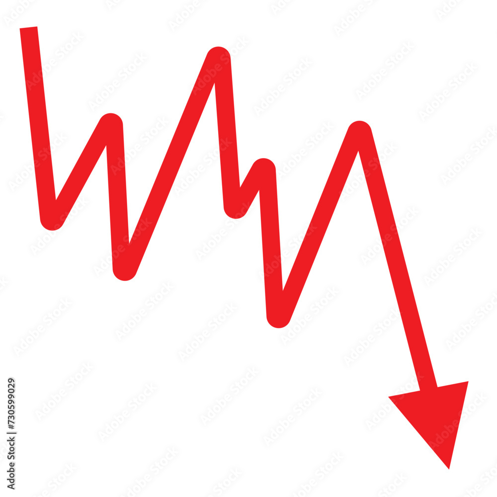 Red arrow down red arrow down red arrow down. Downs and downs chart ...