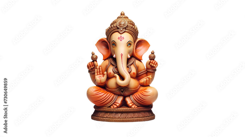 Ganesh isolated on transparent background, Generative ai Stock Photo ...