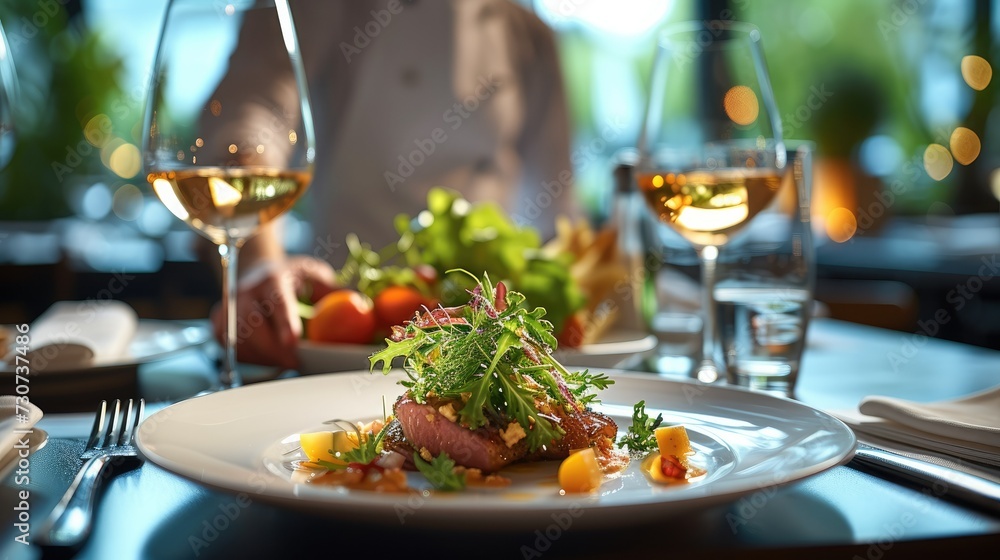 Food and Hospitality, A delicious food, restaurant scenes and ...