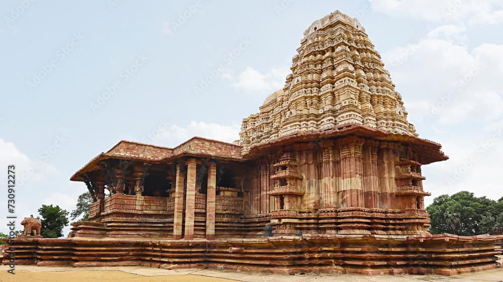 Side View of Kakatiya Rudreshwara Temple, Palampet, Warangal, Telangana ...