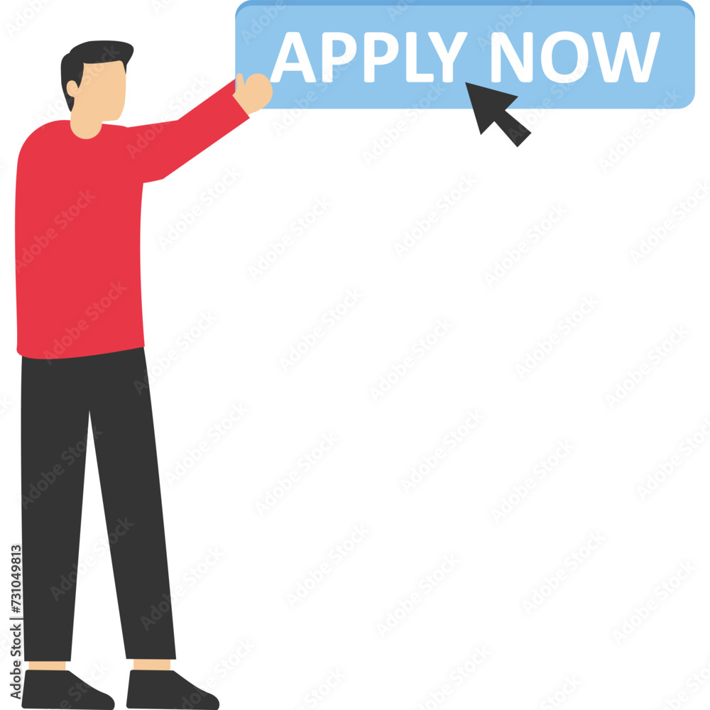 Apply for new job online, concept of job application or opening ...