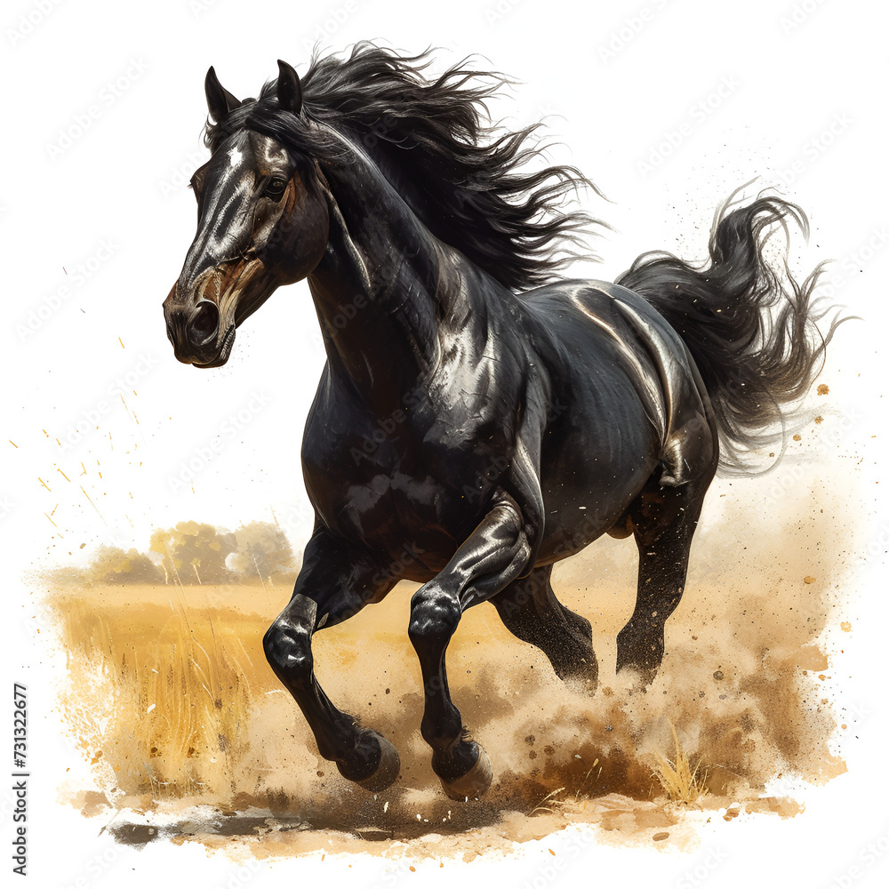 Horse Clipart, Horse Watercolor, Animal Clipart, Cute Horse, Commercial ...