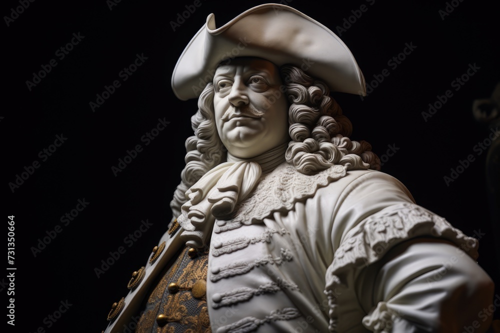 William Penn statue. Founder of Pennsylvania, negotiating treaties with ...