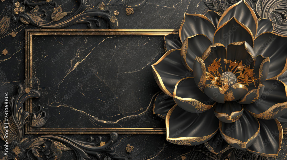 3D wallpaper, border frame mandala decorative, 3D wall tile design, 3d ...