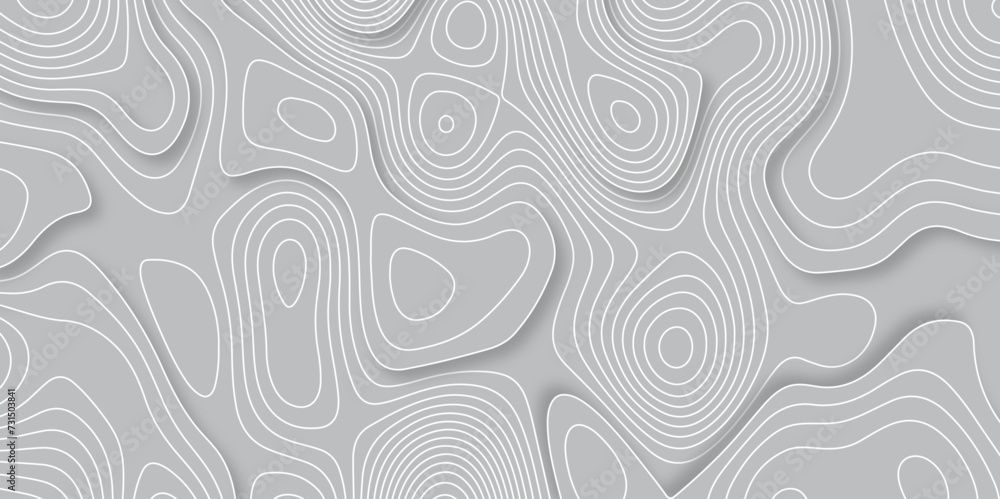 abstract topographic map background concept vector illustration. grey ...