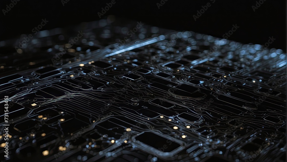 Mainboard Circuitry and Microchip Components Powering Computer Systems ...