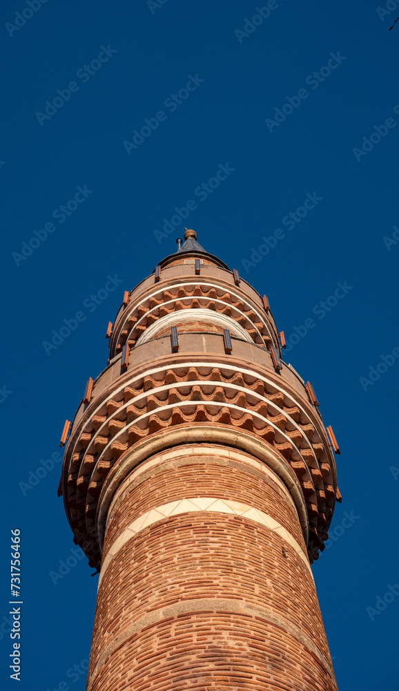 Architectural examples of Ottoman period Turkish Islamic mosque minaret ...