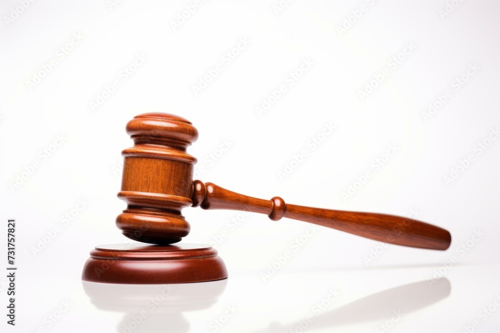 Professional Judge s Gavel on Pure White Background - High Resolution ...
