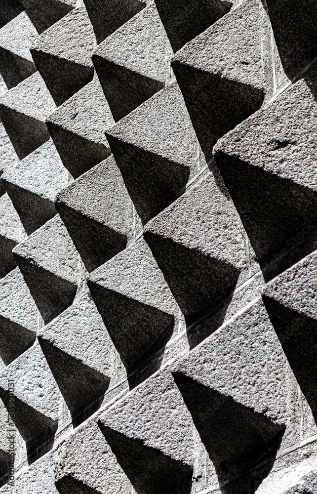 Granite pyramids, geometric shapes Stock Photo | Adobe Stock
