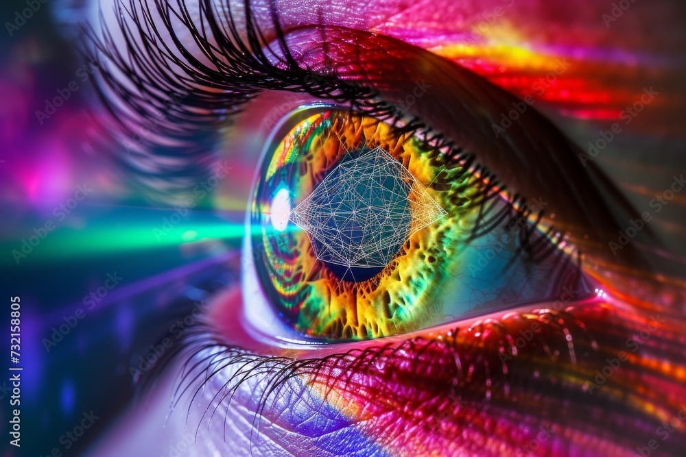 Ilustración de Stock Human Cyborg AI Eye optic nerve edema. Eye corneal ... Ilustración de Stock Human Cyborg AI Eye optic nerve edema. Eye corneal ...