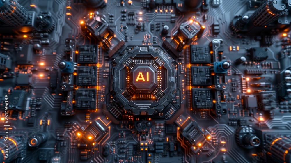 Ai Artificial Intelligence Concept Cpu Digital Technology Artificial Intelligence Computer