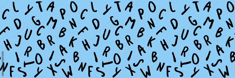 template with the image of keyboard symbols. set of letters. Surface ...