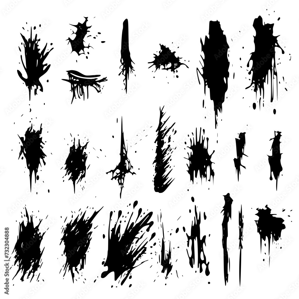 Vector de Stock paint splatter svg, ink splatter svg, splatter ...