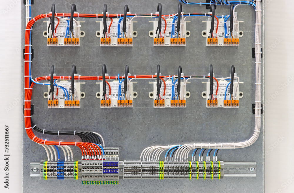Current LED drivers for lighting control are installed in an electrical ...