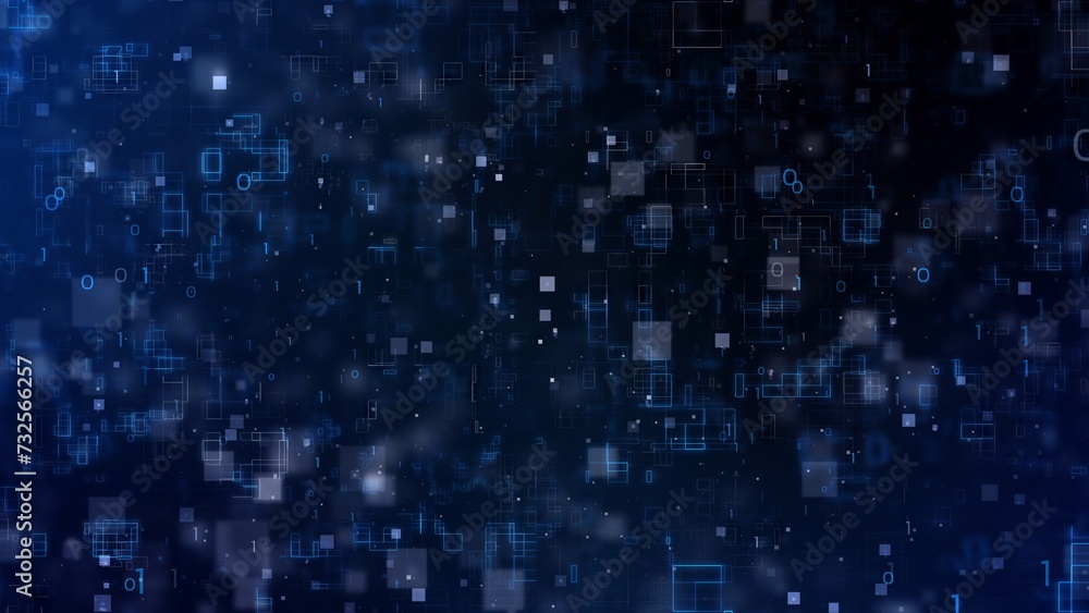 Abstract Technology Digital Futuristic Cyberspace Background. Artificial Intelligence Sci Fi ...