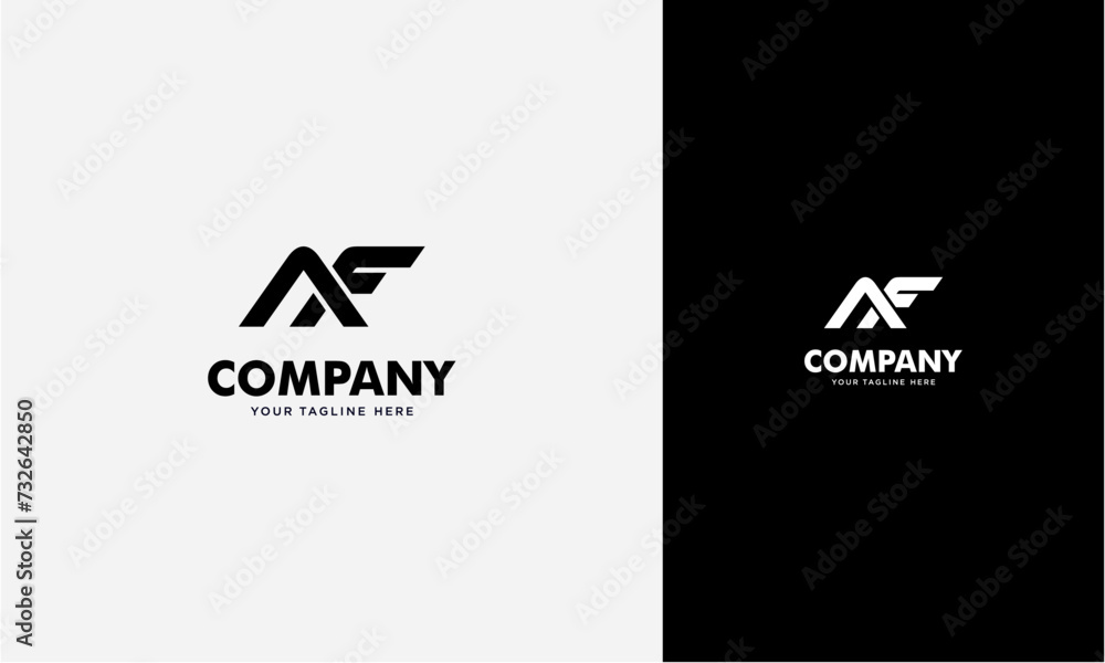 Vetor AF initial logo concept monogram,logo template designed to make ...