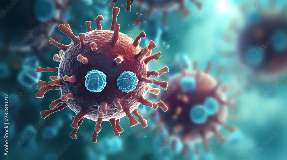 Macroscopic observation of organisms bacteria and cells and viruses ...