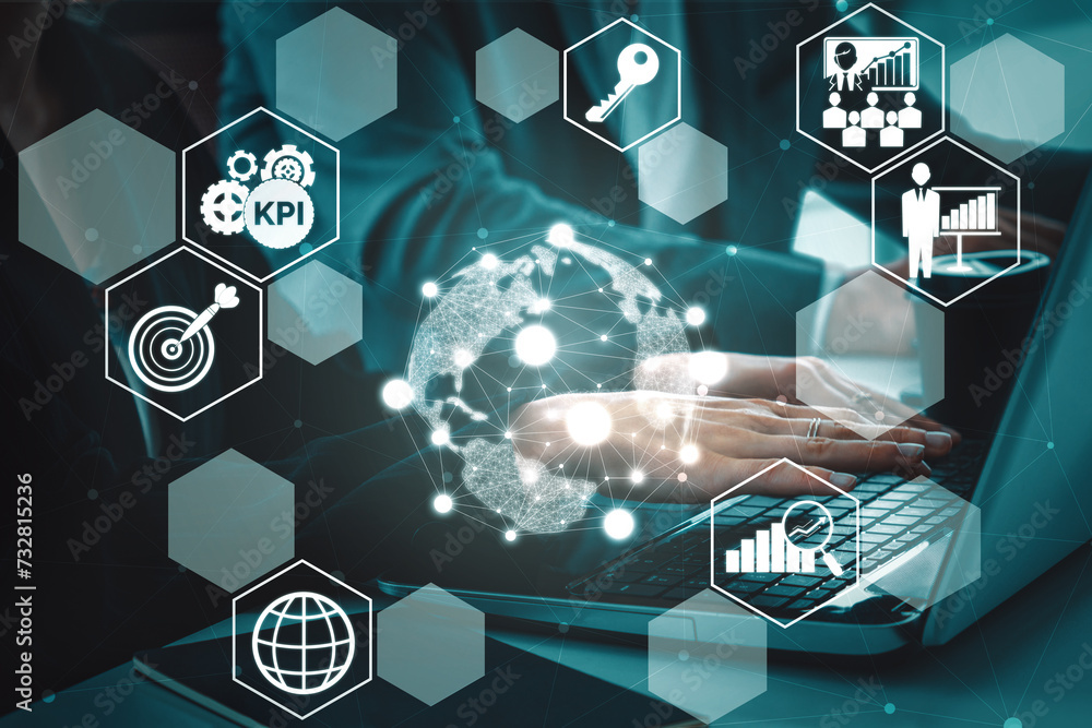 KPI Key Performance Indicator for Business Concept - Modern graphic ...