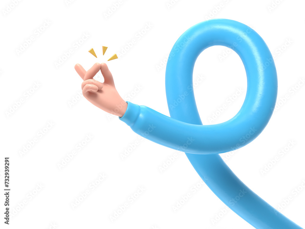 Transparent Backgrounds Mock-up. Cartoon hand with dark blue sleeves ...