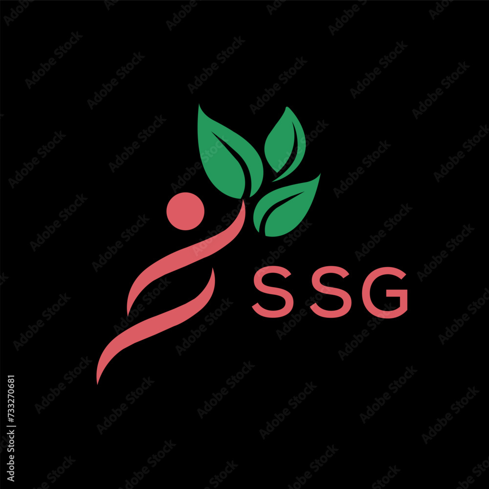SSG logo design template vector. SSG Business abstract connection ...