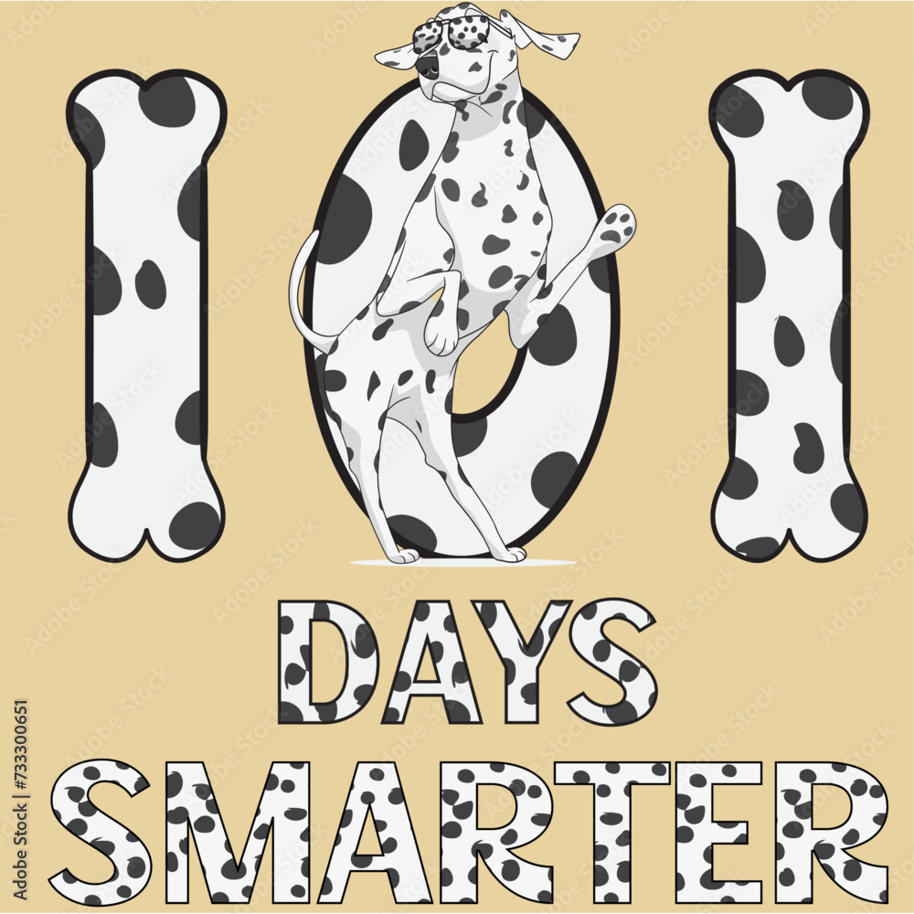 101 Days Of School Dalmatian Dog, Dalmatian 100th Day Of School ...