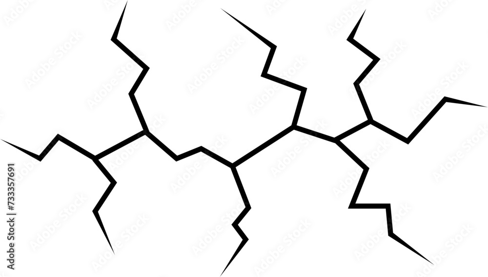 Earth break ground and crack vector. Broken concrete floor texture ...