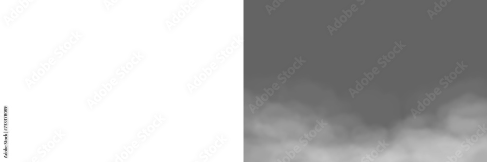 White color fog png. Fog isolated on transparent background. Fog cloud ...