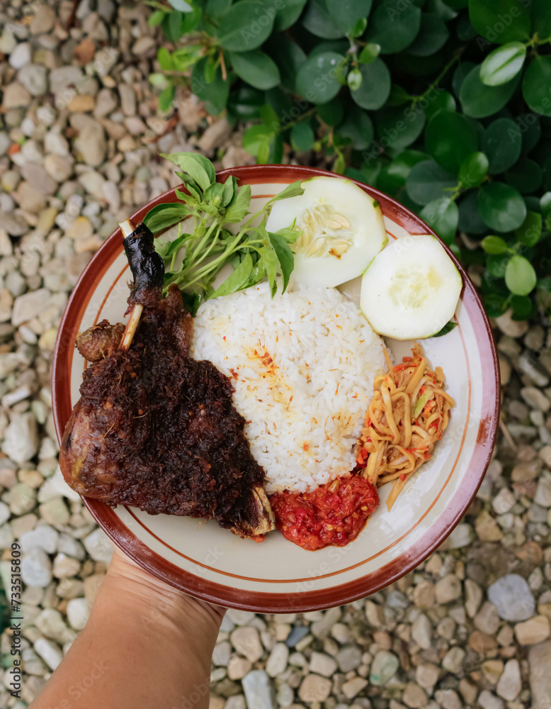 famous Food in Madura, Indonesia Called "Bebek bumbu hitam madura ...