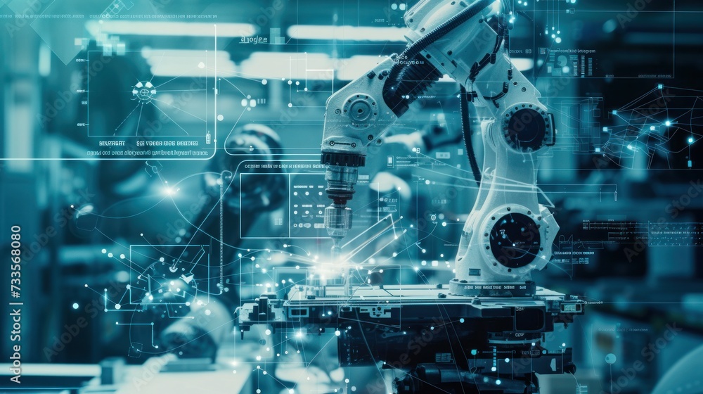 The steel fabrication process is enhanced by the AI robotic arm, which ...