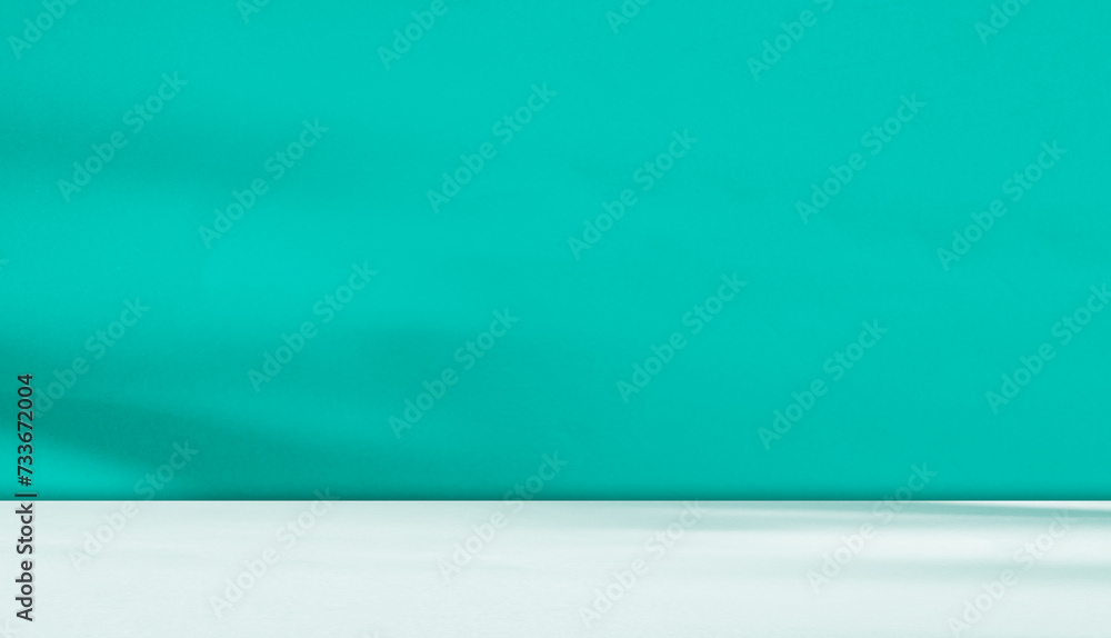 Stock-Foto „Green Shadow Backdrop Background Product 3d Bg Light Leaf Wall Podium Abstract ...