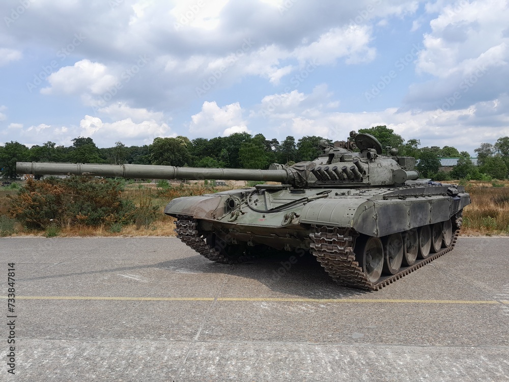 Russian T-72 main battle tank, Old Soviet, Warsaw Pact main battle ...