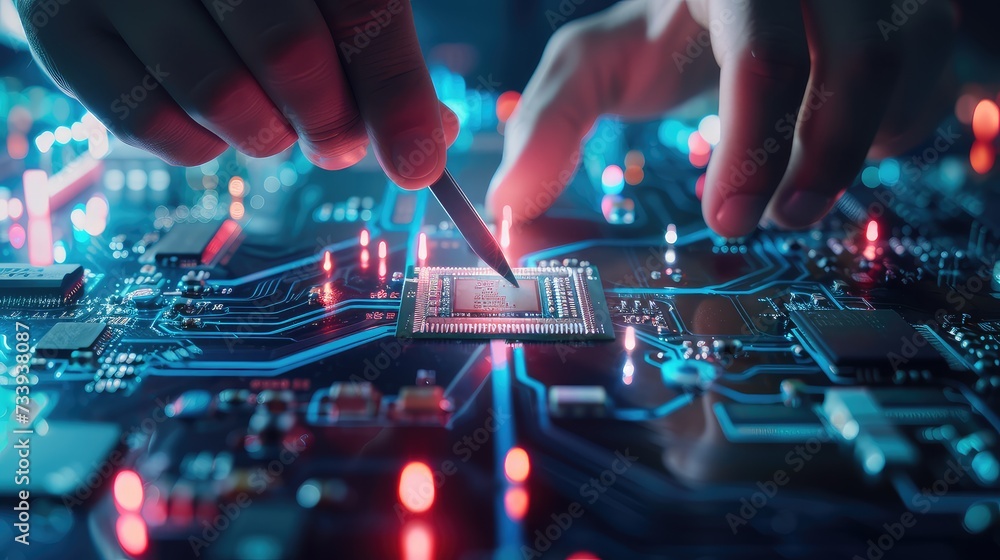 Tweezer-guided processor installation for elevated laptop improvement ...