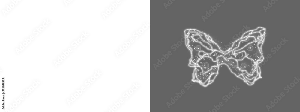 Angel wing. White wing on transparent background, Magic wings isolated ...