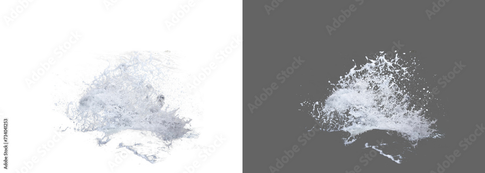 Water splash transparent isolated. Blue white watter png. Shape form ...