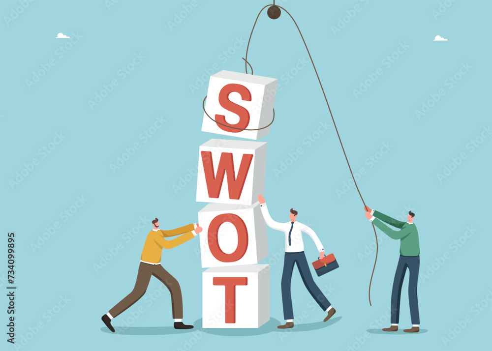 SWOT analysis, brainstorming to set SMART goals, SWOT analysis team ...
