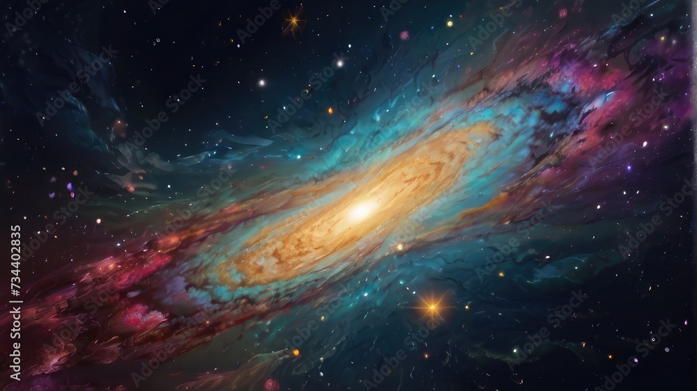 galaxy space vertical background Stock Illustration | Adobe Stock