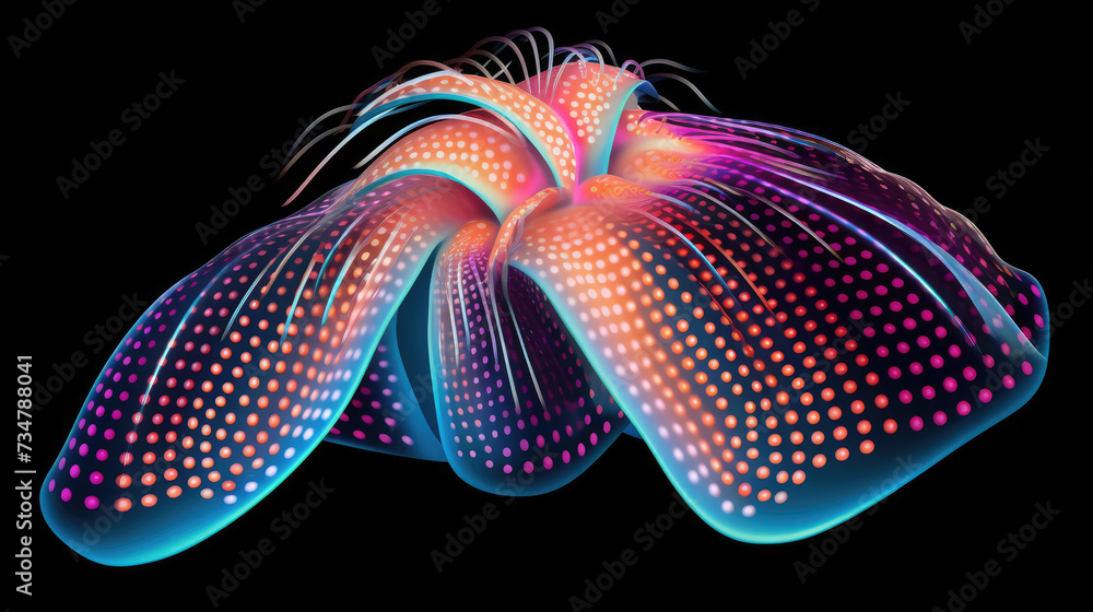 Illustration Stock The colorful seashell of the turpin cuttlefish is ...